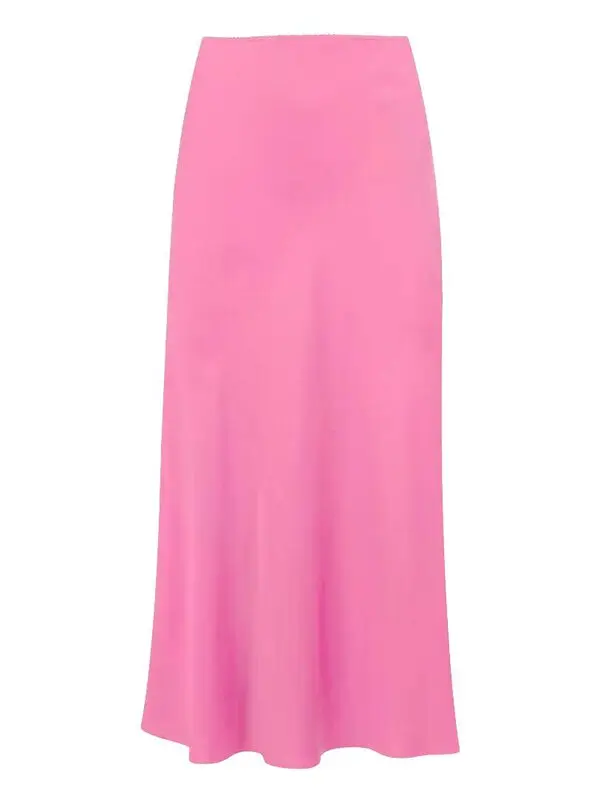Sablyn Miranda Scallop-trim Bias-cut Skirt - Pink