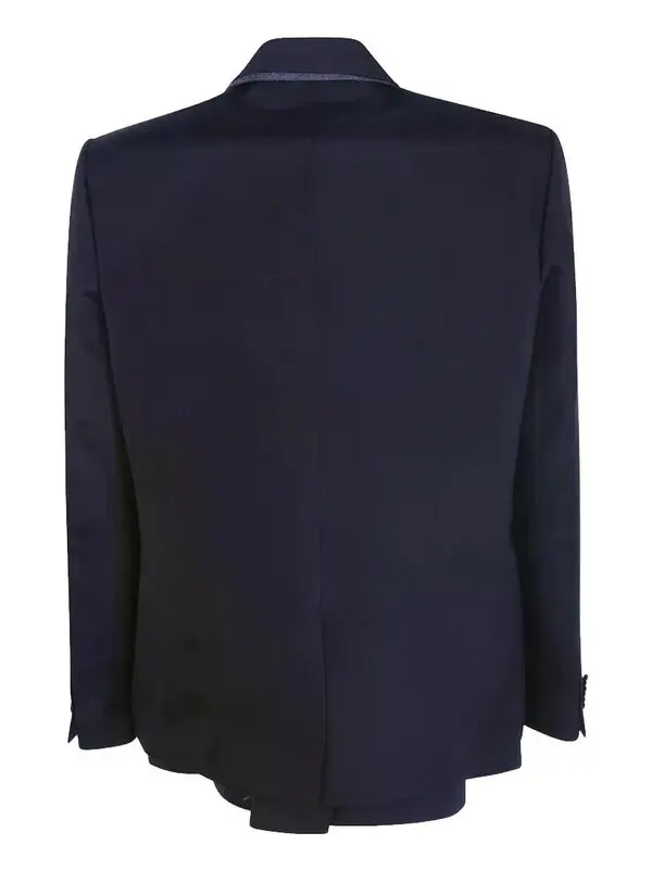 Sacai Layered Silk Blazer - Blue