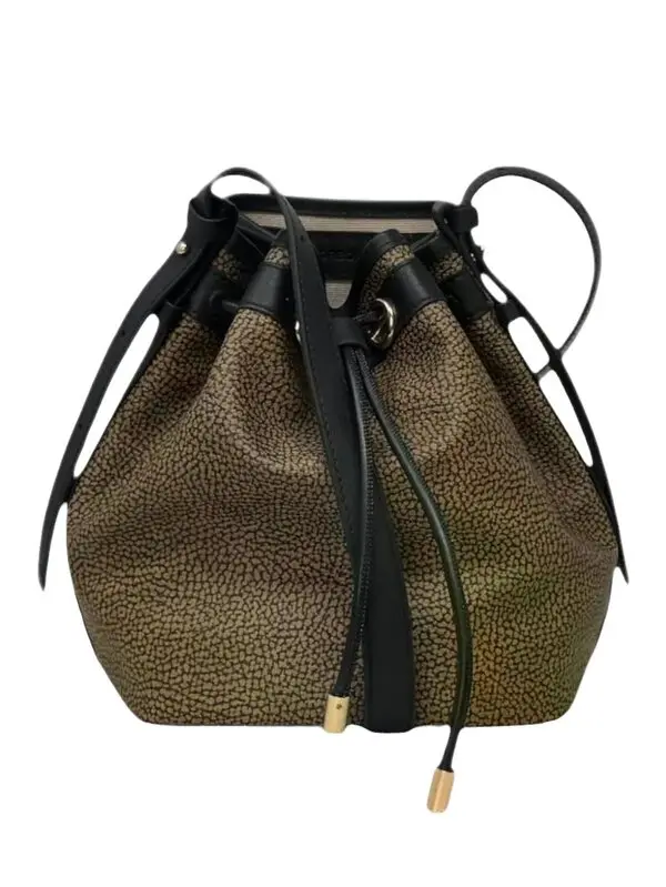 Borbonese Drawstring Bucket Bag - Brown