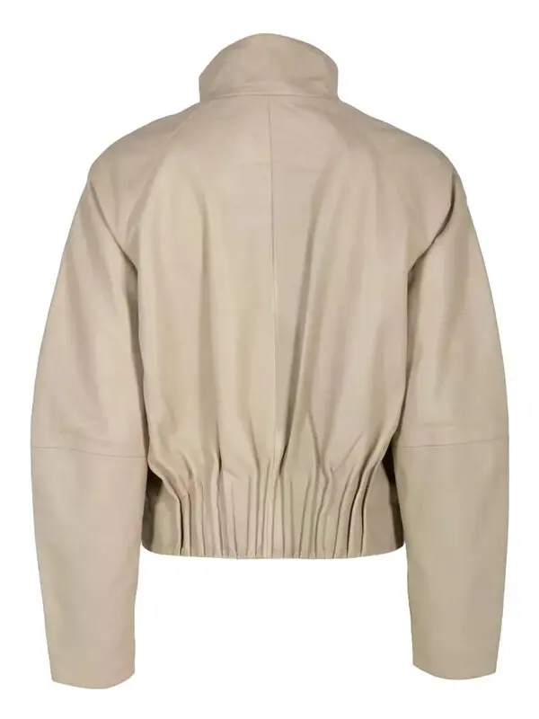BY MALENE BIRGER Suzanne Leather Jacket - Neutrals