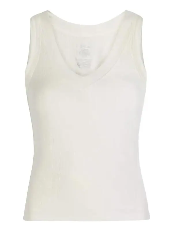 TALA Ribbed Knit V-neck Tank Top - Neutrals