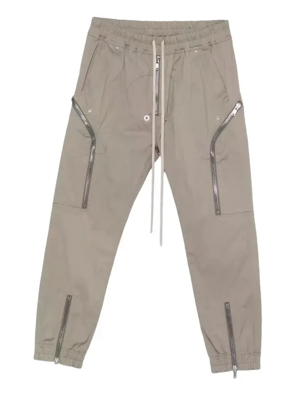 Rick Owens Zip-detail Drawstring Trousers - Grey