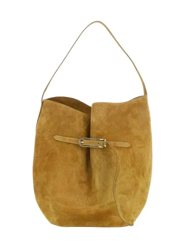 LIFFNER Large Leather Bucket Bag - Neutrals