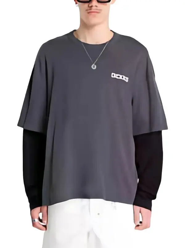 Dickies Payson 2in1 Logo-print T-shirt - Grey