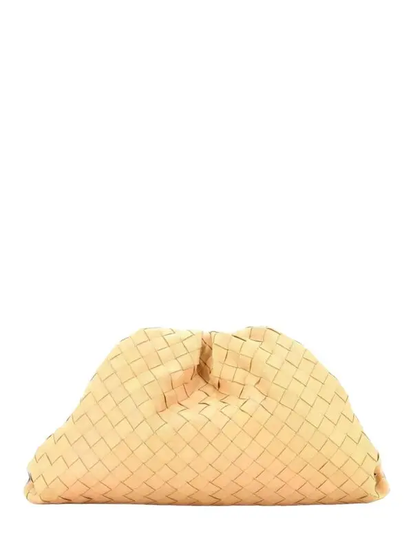 Bottega Veneta The Pouch Intrecciato Nappa Teen Crossbody Bag - Neutrals