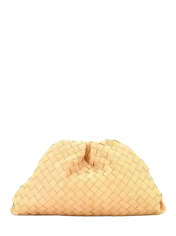 Bottega Veneta The Pouch Intrecciato Nappa Teen Crossbody Bag - Neutrals