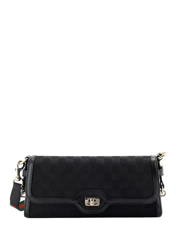 Gucci Luce Gg Canvas Mini Shoulder Bag - Black