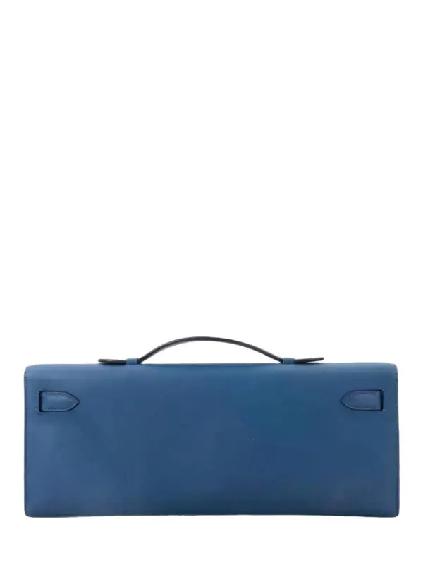 Hermès Kelly Cut Pochette Swift Clutch Bag - Blue
