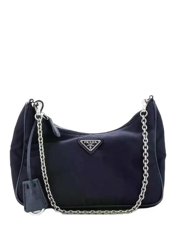 Prada Re-edition 2005 Shoulder Bag Tessuto - Blue