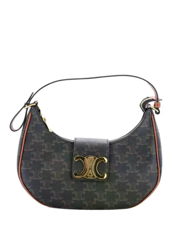 Celine Ava Triomphe Shoulder Bag - Brown