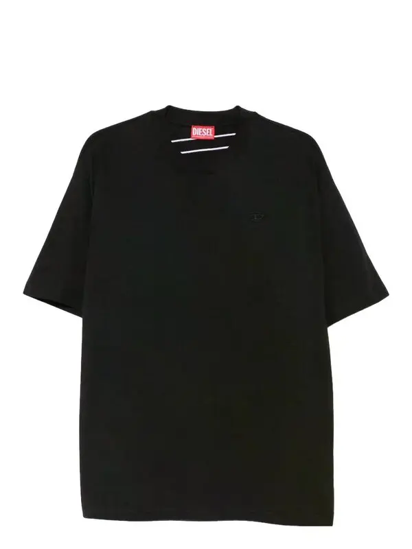 DIESEL® Logo Embroidered T-shirt - Black