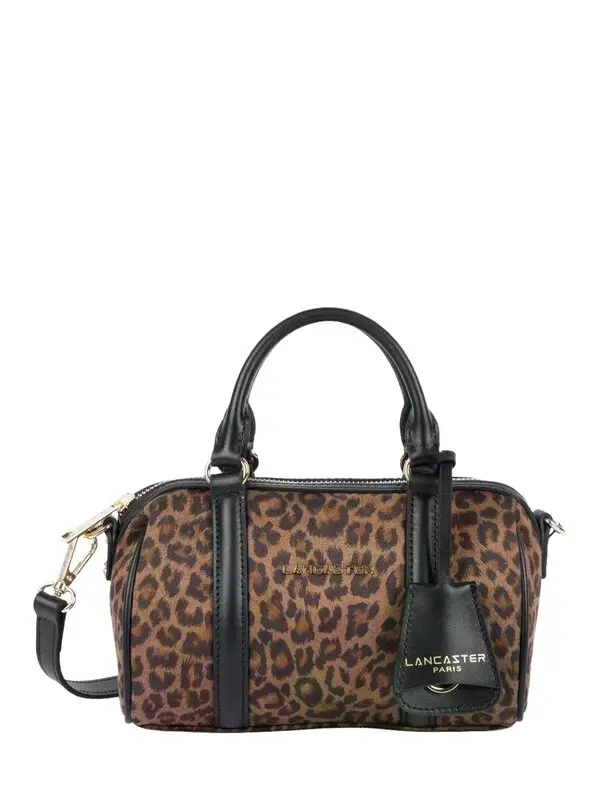 LANCASTER Leopard-print Logo Detail Shoulder Bag - Brown