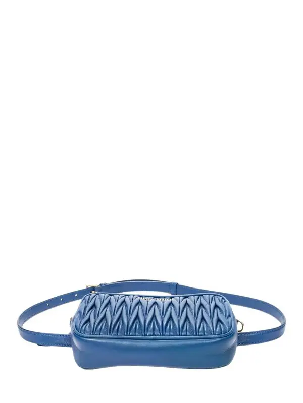 Miu Miu Matelassé Quilted Belt Bag - Blue