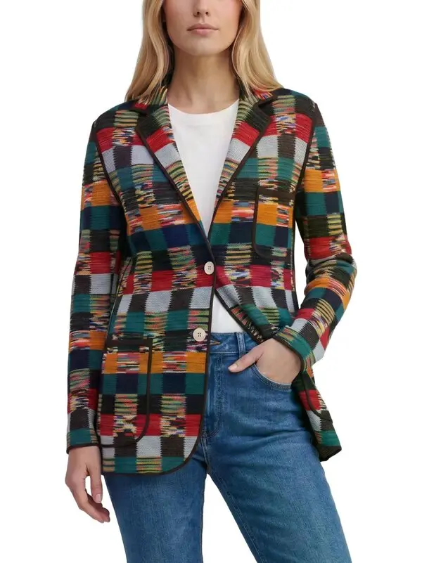 Missoni Check-pattern Button-up Cardigan - Green
