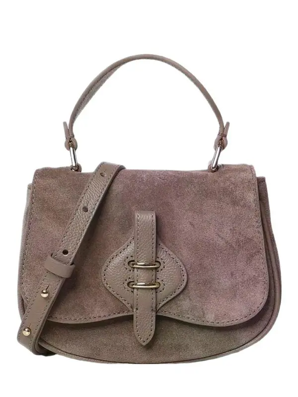 COCCINELLE Mavery Suede Mini Crossbody Bag - Brown