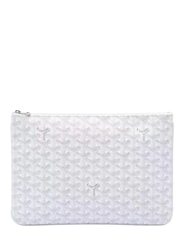 Goyard Goyardine Senat Mm Clutch Bag - White