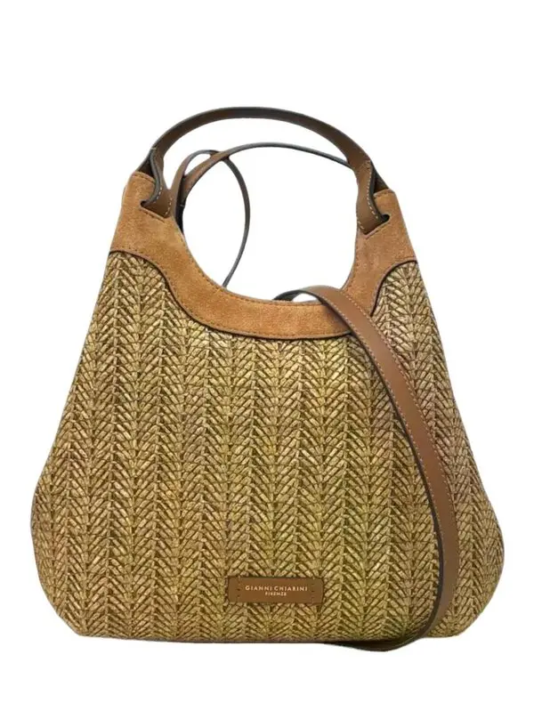 GIANNI CHIARINI Medium Dua Woven Tote Bag - Neutrals