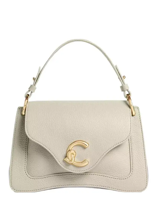 COCCINELLE Small C-me Logo-plaque Tote Bag - Neutrals
