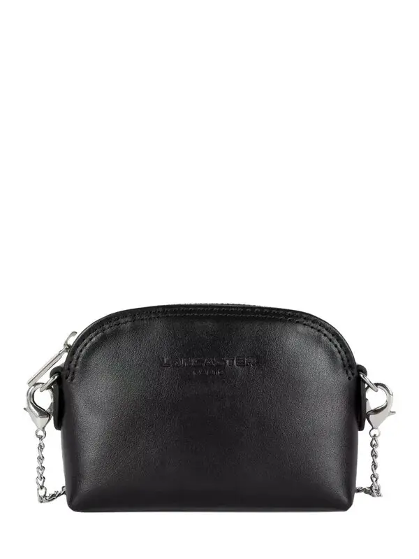 LANCASTER Logo-stamp Chain-link Clutch Bag - Black