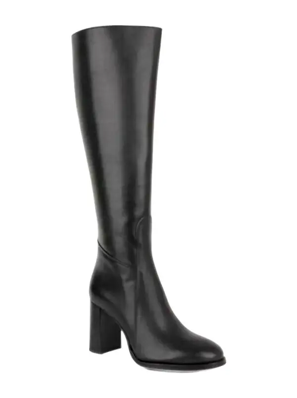 SERGIO MORETTI FIRENZE Leather Knee-high Boots - Black