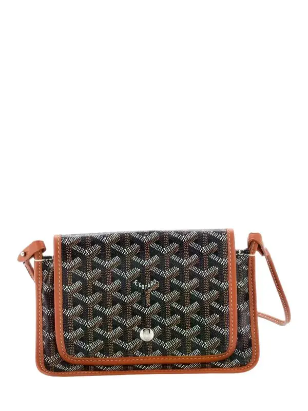 Goyard Plumet Clutch Wallet Coated Canvas Crossbody Bag - Brown