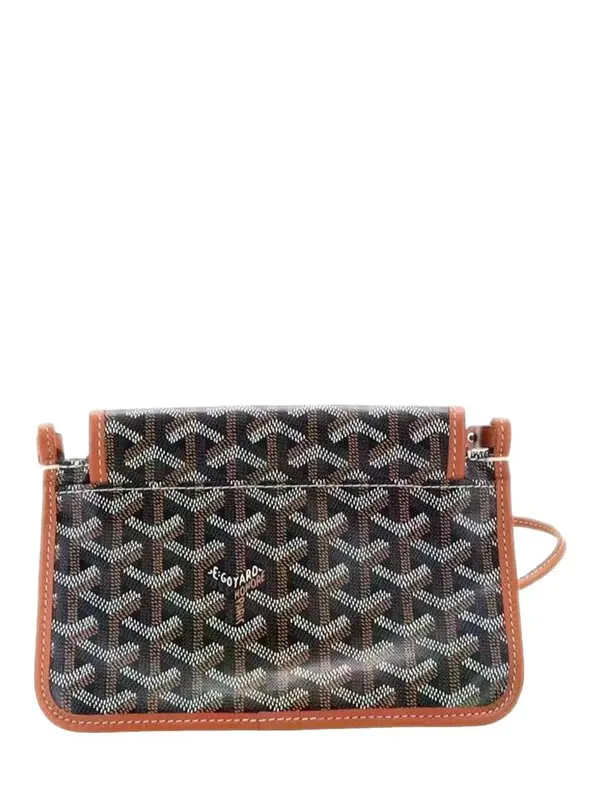 Goyard Plumet Clutch Wallet Coated Canvas Crossbody Bag - Brown