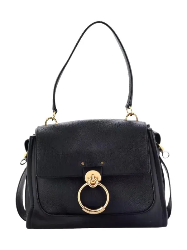 Chloé Faye Day Bag Leather Small Satchel - Black