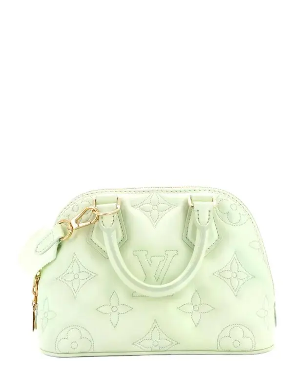 LOUIS VUITTON Alma Bb Shoulder Bag Bubblegram Leather - Green