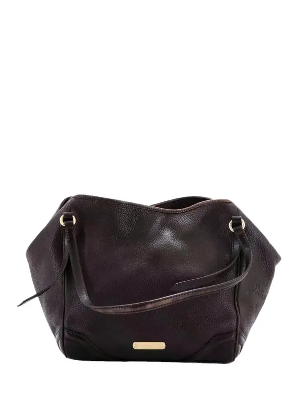 Burberry Canterbury Tote Grainy Leather Shoulder Bag - Brown