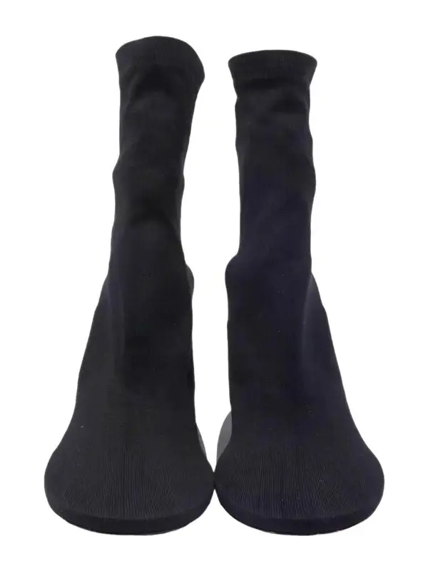 Balenciaga Sock-like Sculptural Round-toe Boots - Black