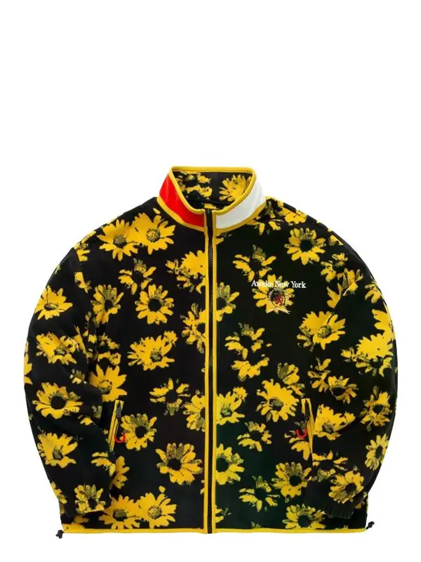 AWAKE NY X Tommy Hilfiger Sunflower-print Fleece Jacket - Black