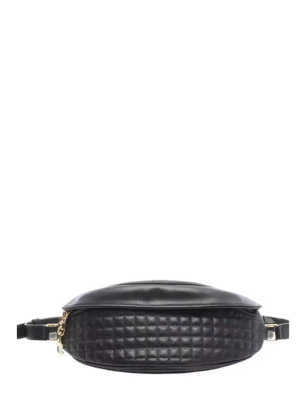 Celine Quilted C-charm Belt Bag - Black