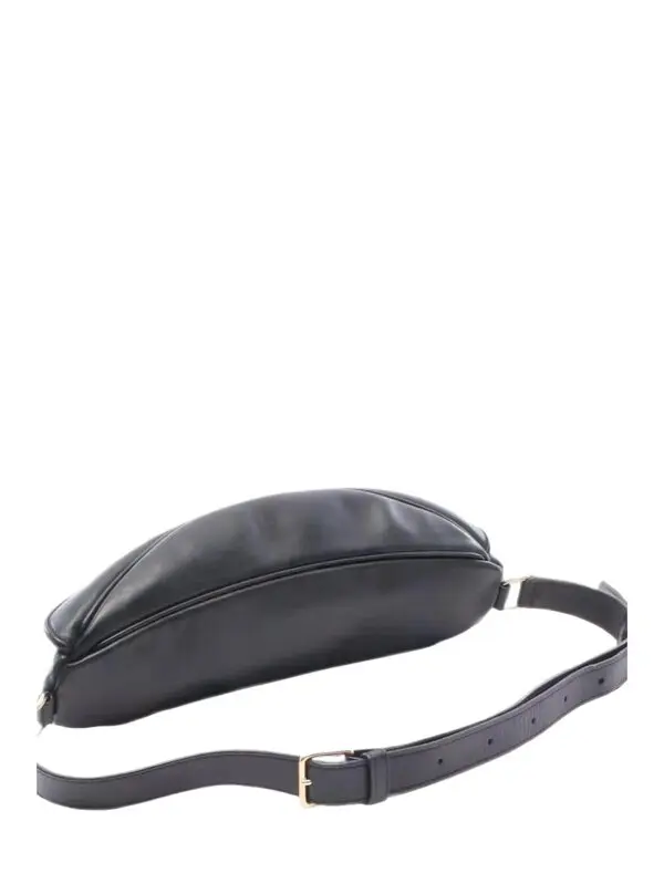 Celine Quilted C-charm Belt Bag - Black
