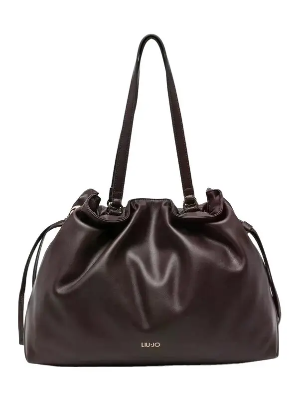 Liu Jo Drawstring-fastening Logo-plaque Tote Bag - Brown
