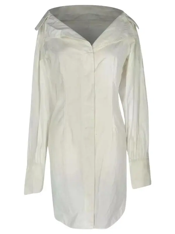 Etro Off-the-shoulder Shirt Dress - White