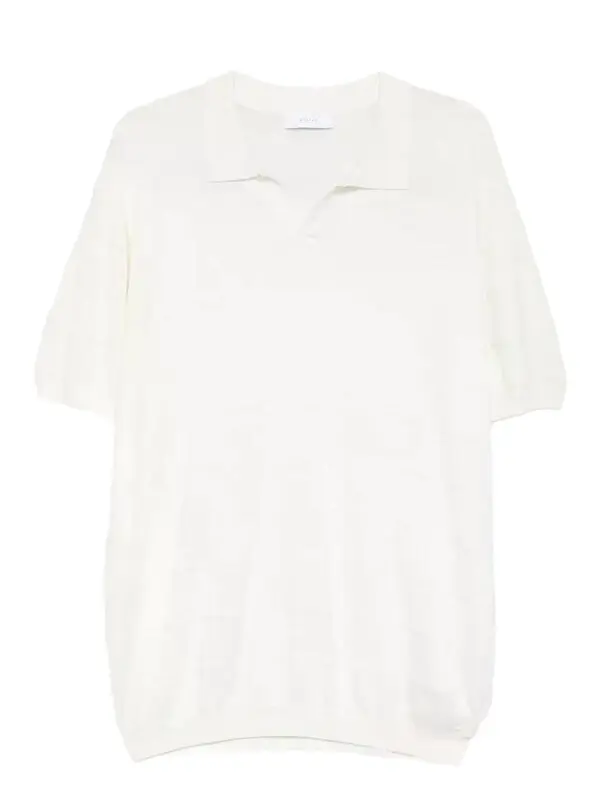 DIKTAT Fine-knit Short-sleeve T-shirt - Neutrals