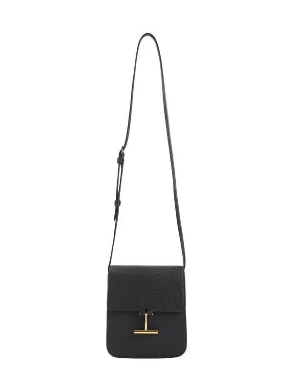 TOM FORD Calf Leather Mini Bag - Black