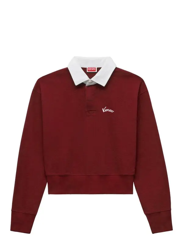 Kenzo Embroidered Logo Polo Shirt - Rosso