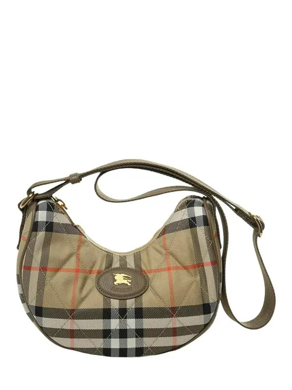Burberry Mini Adjustable Strap Bag With Zipper Closure - Beige