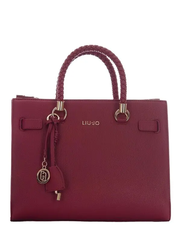 Liu Jo Structured Top Handle Tote Bag - Brick Red