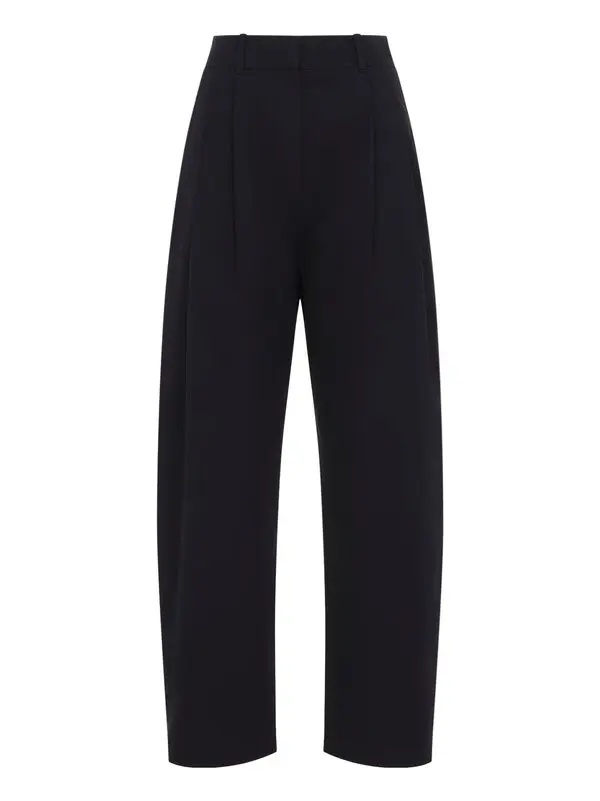 Studio Nicholson Sperro Double Pleat Cotton Trousers - Black
