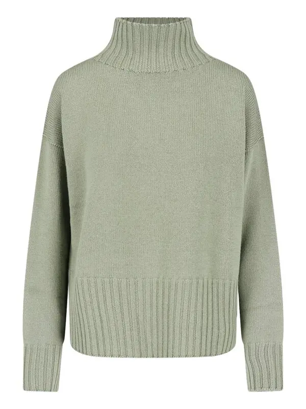 DRUMOHR Ribbed Turtleneck Sweater - Green