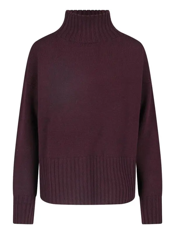 DRUMOHR Ribbed Turtleneck Sweater - Red