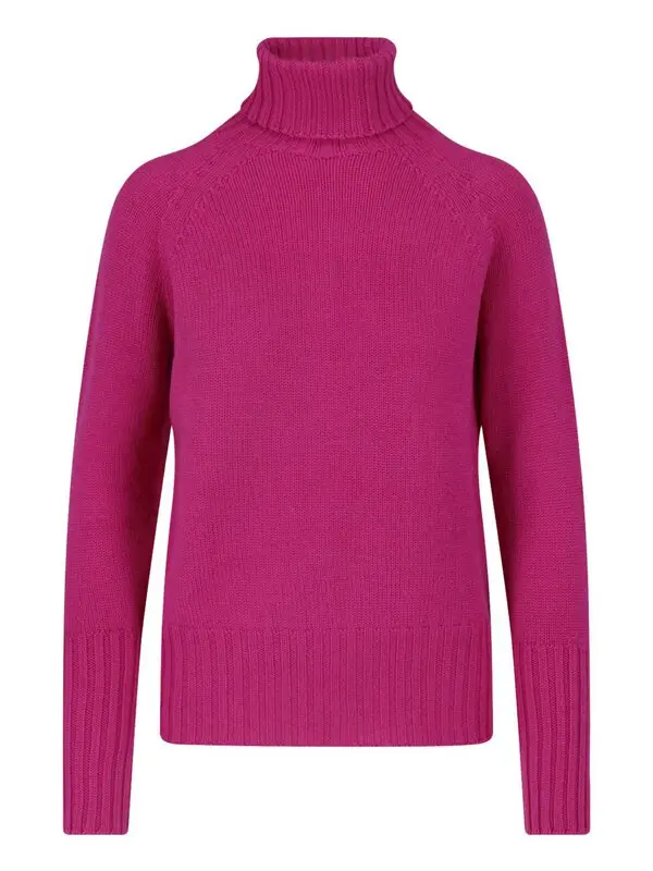 DRUMOHR Ribbed Turtleneck Sweater - Violet