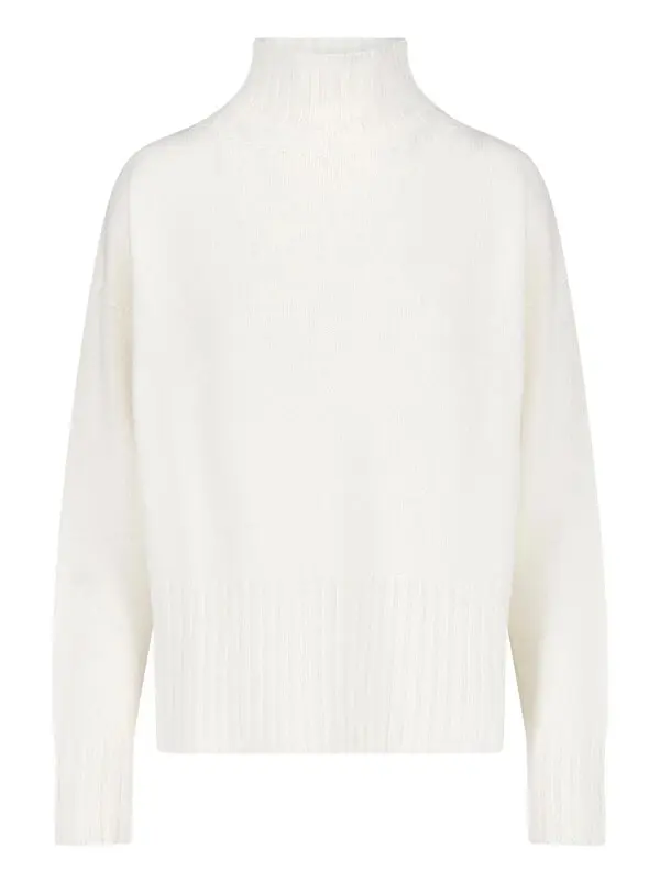 DRUMOHR Ribbed Turtleneck Sweater - White