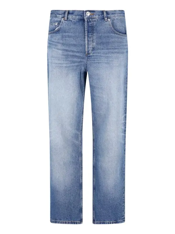 A.p.c. Washed Straight-leg Jeans - Blue