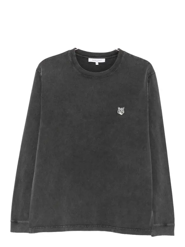 Maison Kitsuné Fox Head Cotton T-shirt - Black