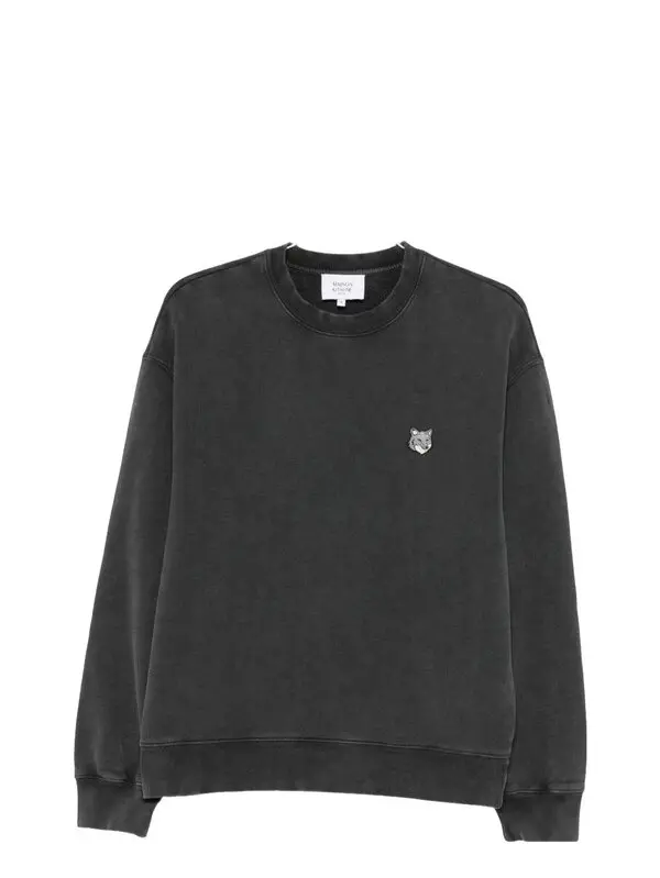 Maison Kitsuné Fox Head Cotton Sweatshirt - Black