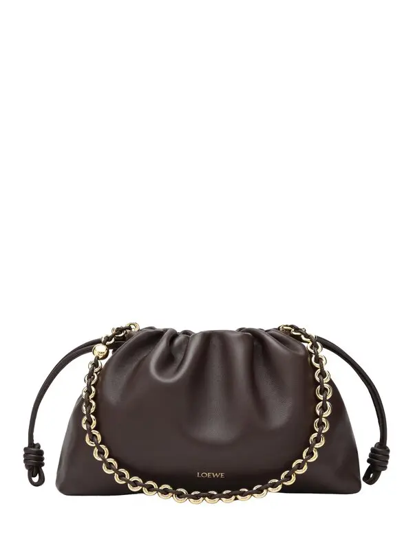 Loewe Flamenco Purse Medium Bag In Dark Hazelnut - Brown