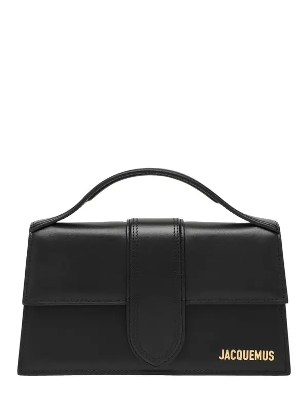 Jacquemus Le Grand Bambino Bag In Leather - Black